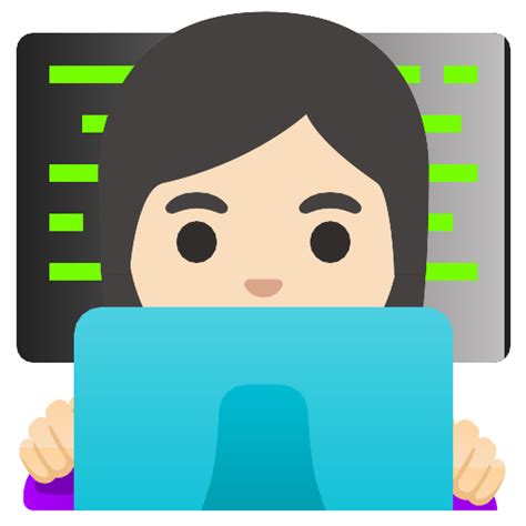 Woman Technologist Light Skin Tone Vector Svg Icon Png Repo Free Png