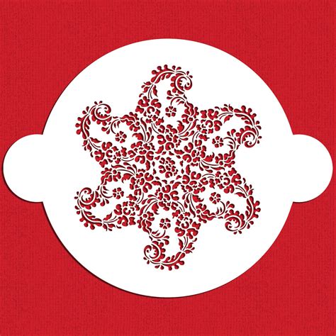 Alencon Lace Cake Stencil Top C369 By Designer Stencils Cake