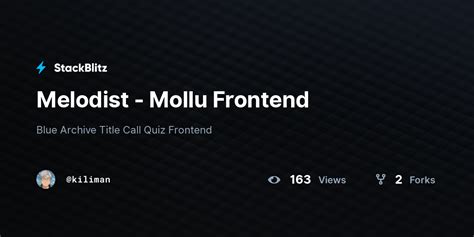Melodist Mollu Frontend StackBlitz