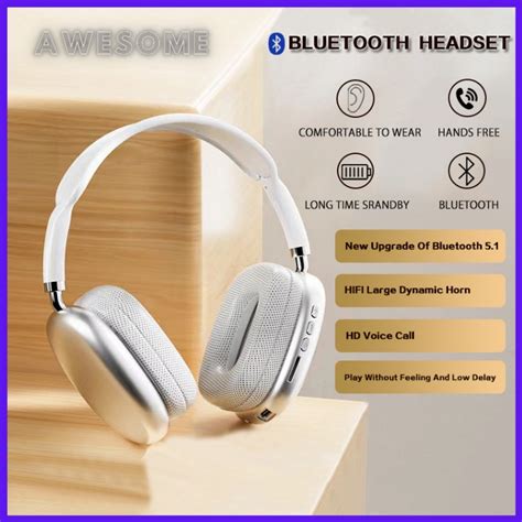 Jual Wow Murah Meriah COD P9 Bluetooth Headphone 51 IPX4 Waterproof