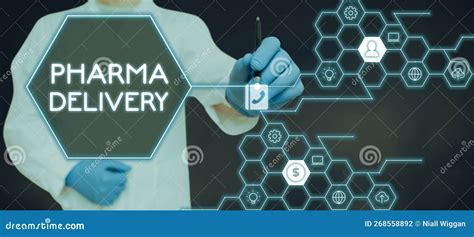 Text Sign Showing Pharma Delivery Word For Getting Your Prescriptions