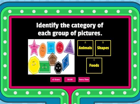 Sorting And Classifying Familiar Words Into Basic Categories Gameshow