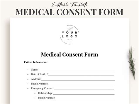 Modelo De Formulario De Consentimiento De Procedimiento