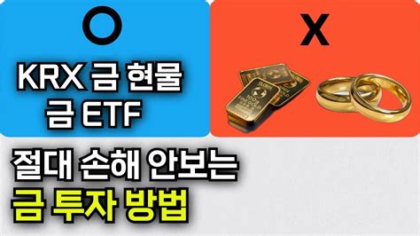 금 투자하는 방법 총정리 경제침체 대비 안전한 금 투자법 Youtube
