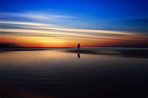 Wallpaper Landscape Sunset Sky Reflection Sunlight 6000x4000