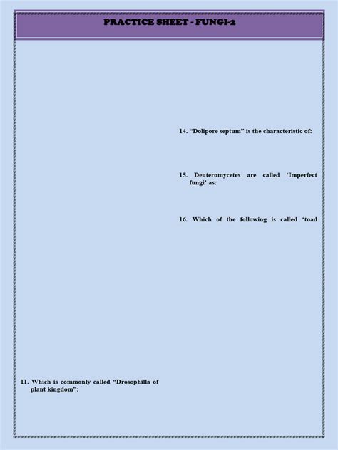 Fungi Part 1 Without Answer 14411491 2024 07 28 00 56 Pdf