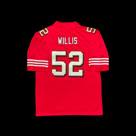 52 Willis Hella Fitted Custom Stitched Throwback Home Jersey Hellafitted