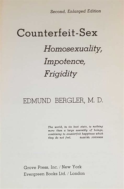 Counterfeit Sex Homosexuality Impotence Frigidity The Book Merchant Jenkins