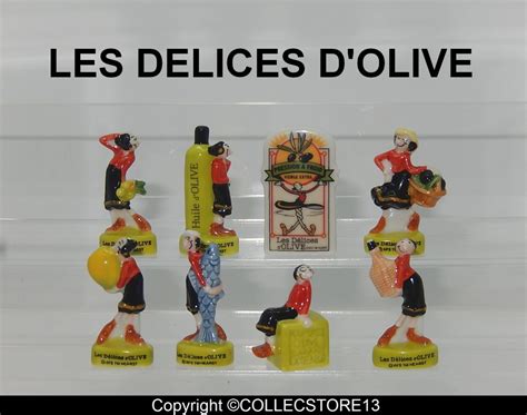 SERIE COMPLETE DE FEVES LES DELICES D OLIVE 2021 POPEYE Fèves de