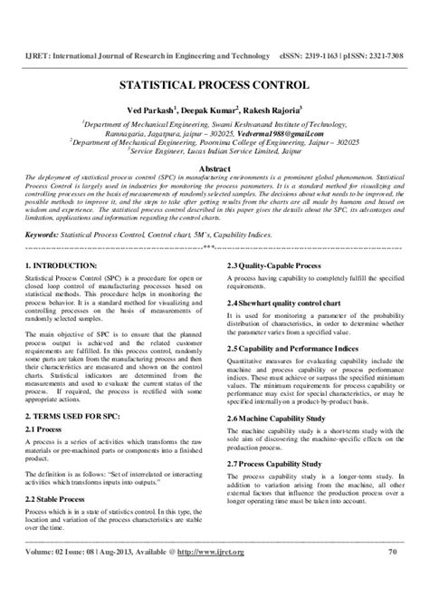 pdf statistical process control