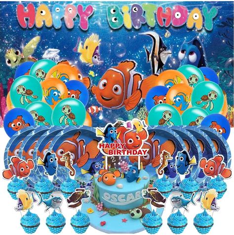 Fingding Nemo Party Supplies Birthday Plates Balloons Decorations Cake