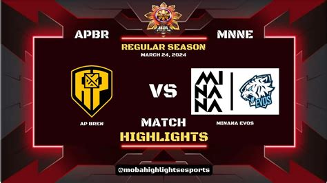 MPL PH S WEEK DAY APBR VS MNNE GAME HIGHLIGHTS YouTube