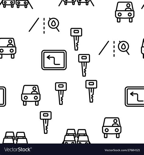 driver seamless pattern royalty free vector image