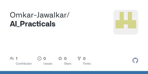 GitHub Omkar Jawalkar AI Practicals