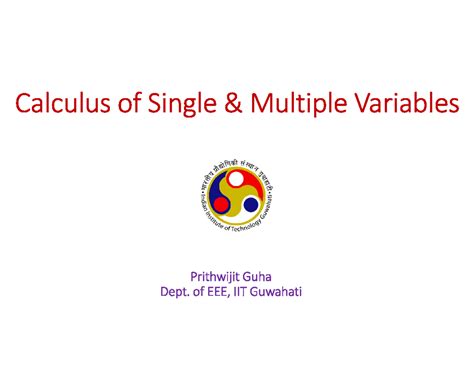 02 Calculus Single Multiple Variables Calculus Of Single And Multiple