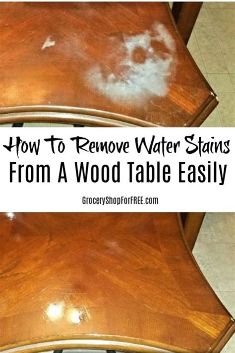 How To Remove Water Stains From A Wood Table Remove Water Stains