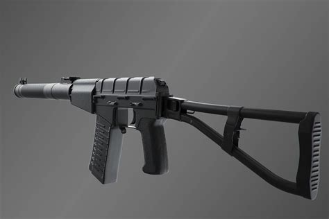 As Val Rifle High Poly 3 Images Behance