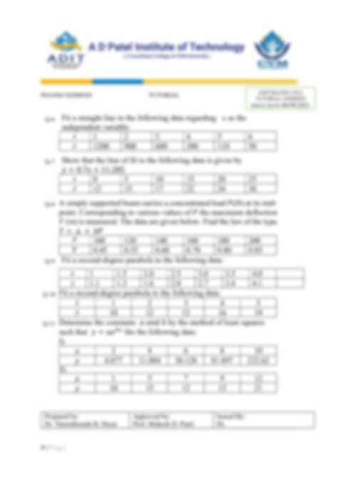 SOLUTION Tutorial Probability Statistics And Numerical Methods No Studypool