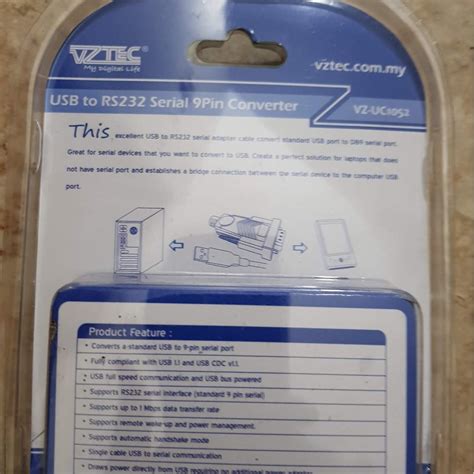 Usb To Rs232 Din9 Serial Adapter Cny888 Computers And Tech Parts