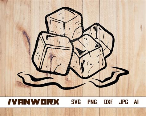 Melting Ice Cubes Svg Ice Cubes Clipart Ice Cubes Vector Ice Cubes Cricut Ice Cubes Silhouette