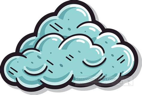 Weather Clipart Puffy Storm Cloud