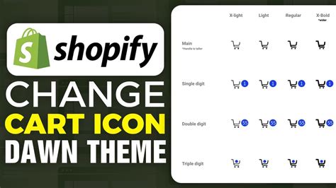 How To Change Cart Icon In Shopify Dawn Theme YouTube