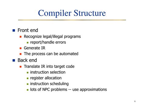 Ppt Compiler Construction Powerpoint Presentation Free Download Id