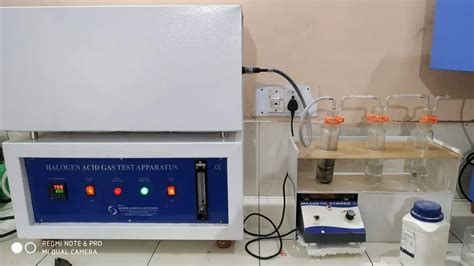 Cable Testing Mild Steel Halogen Acid Gas Test Apparatus For Lab