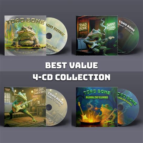 Toad Bone 4 Album Cd Collection Swamp Fired Blues Rock Toad Bone