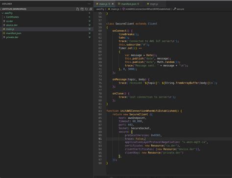 No Possiblity To Exchange Data With AWS IoT Issue 1084 Moddable