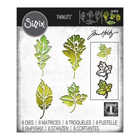 Sizzix Thinlits Stanssisetti 664970 Leaf Print Askartelukulma