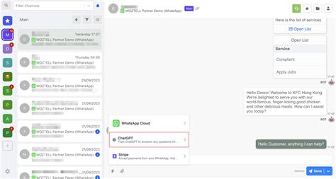 ChatGPT Inbox Action WOZTELL Platform Documentation