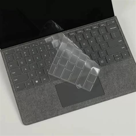 마이크로소프트 서피스 프로 9 8 13 인치 Tpu 노트북 키보드 커버 서피스 프로 X 7 6 5 4 3 용 투명 스킨
