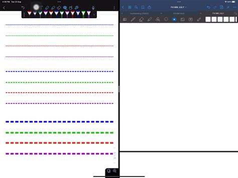 Found A Way To “draw” Dotted Lines Notability Required For 1st Step
