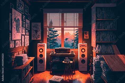 Lofi Room Beautiful Chill Atmospheric Wallpaper Background Lo Fi Hip Hop Style Anime And