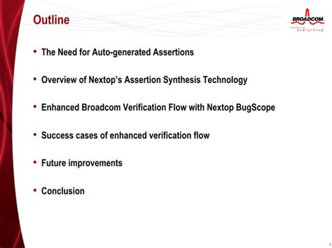 enhanced verification flow with nextop s assertion synthesis technology