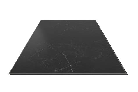 Audacity Rigid Core Pre Grout Click Vinyl Flooring Black Marble Tile