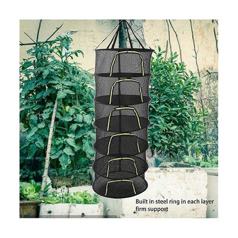 Folding Dry Rack Drying Net For Herbs Hanging Basket Dryer Bag Mesh