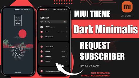 Tema DARK Keren Xiaomi Tembus WhatsApp YouTube