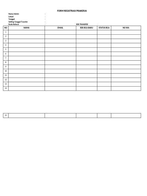 Form Registrasi Pdf