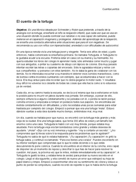 El Cuento De La Tortuga Pdf