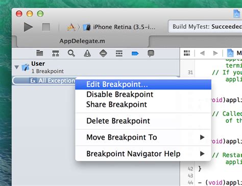 Peter Jenkins Pause Xcode 5 1 On Objective C Exceptions