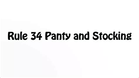 Learn How To Pronounce Rule 34 Panty And Stocking Youtube