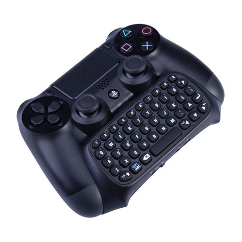Black Mini Bluetooth Wireless Chatpad Message Game Controller Keyboard For Playstation Ps4