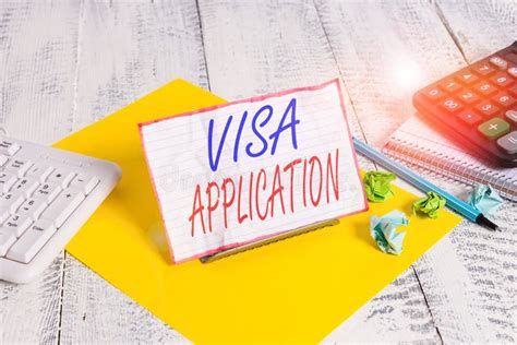 Writing Note Showing Visa Application Business Photo Showcasing An Process Of Getting An Entry