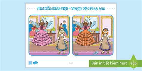 Tìm Điểm Khác Biệt Truyện Cô Bé Lọ Lem