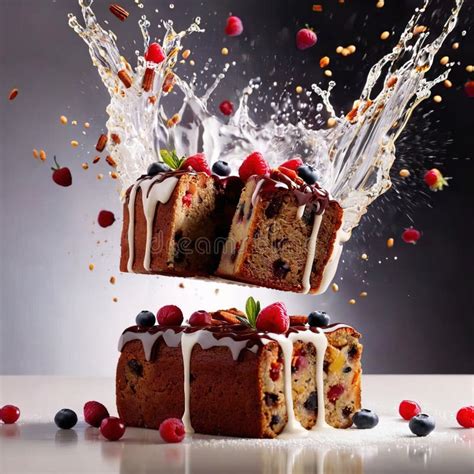 Chocolate Chip Cookie Dynamic Food Photography Stock Illustration