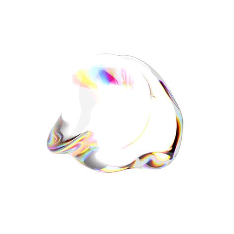 Shapefest™ Glass Prism Floating Blobs 3d Illustrations