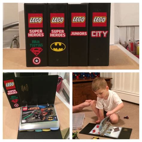 Lego Instruction Storage Mini Binder Laminate Pages And Vinyl