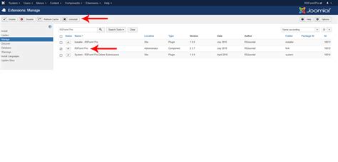 uninstalling rsform pro